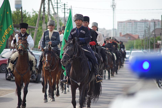 Circassia Times : Participants of equestrian crossing through Adygea ...