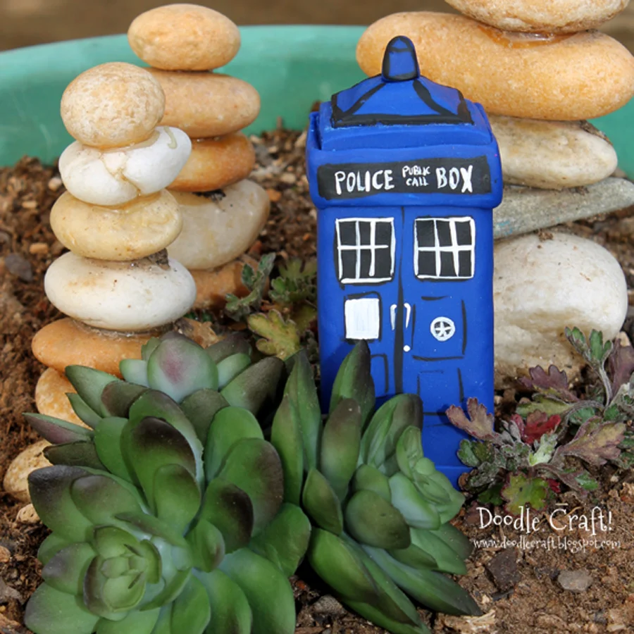 Doctor Who TARDIS Garden Planter!