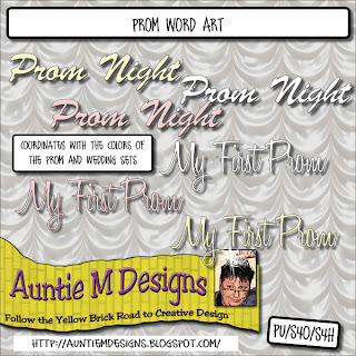 Auntie M Designs: Prom Word Art
