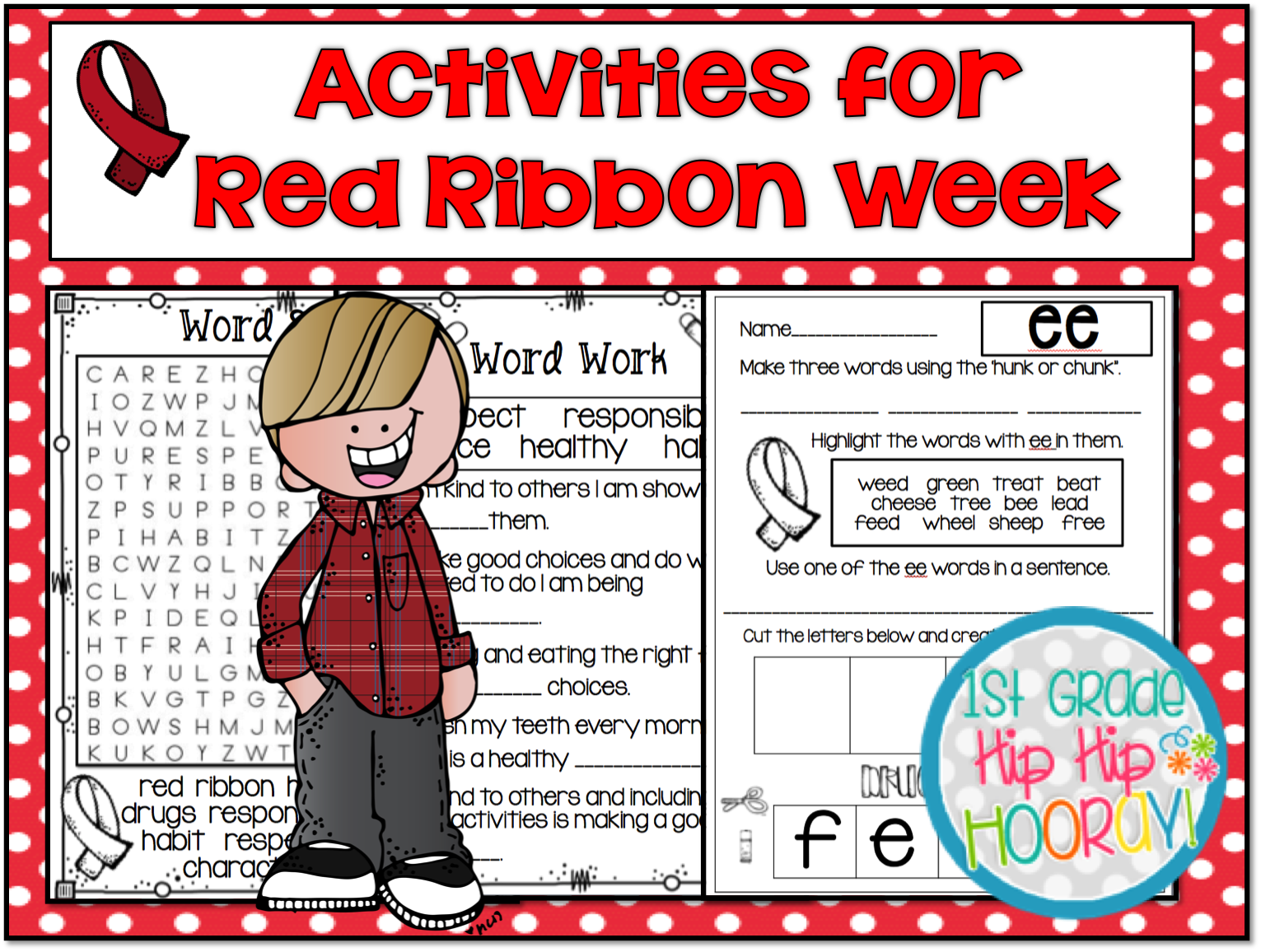 Red Ribbon Week Word Search