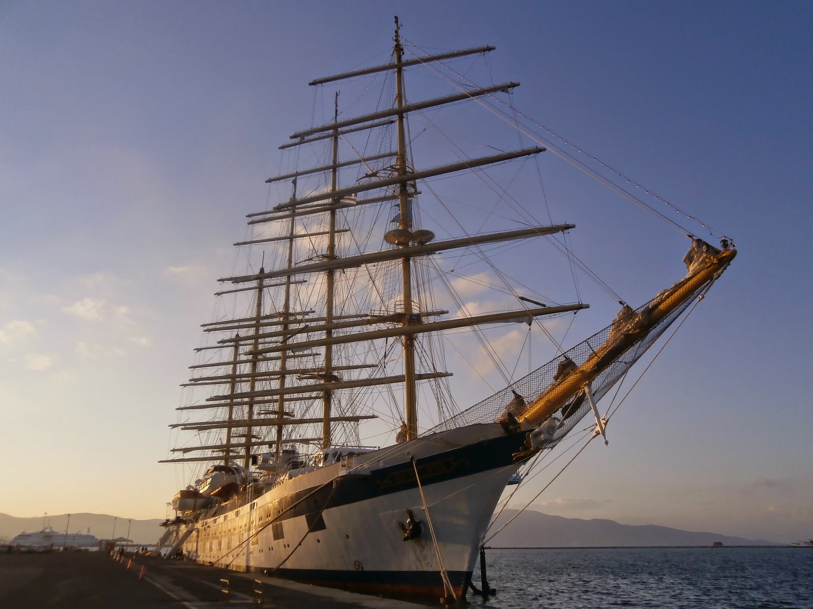 Corfu Blues and Global Views: Royal Clipper in Corfu: 'The Largest Full ...