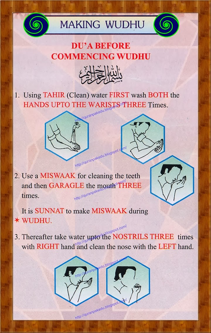 quran teaching online academy, quran Pak online.: Making Wudhu