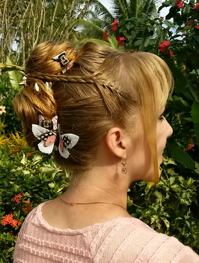 Braids & Hairstyles for Super Long Hair: Butterfly Updo