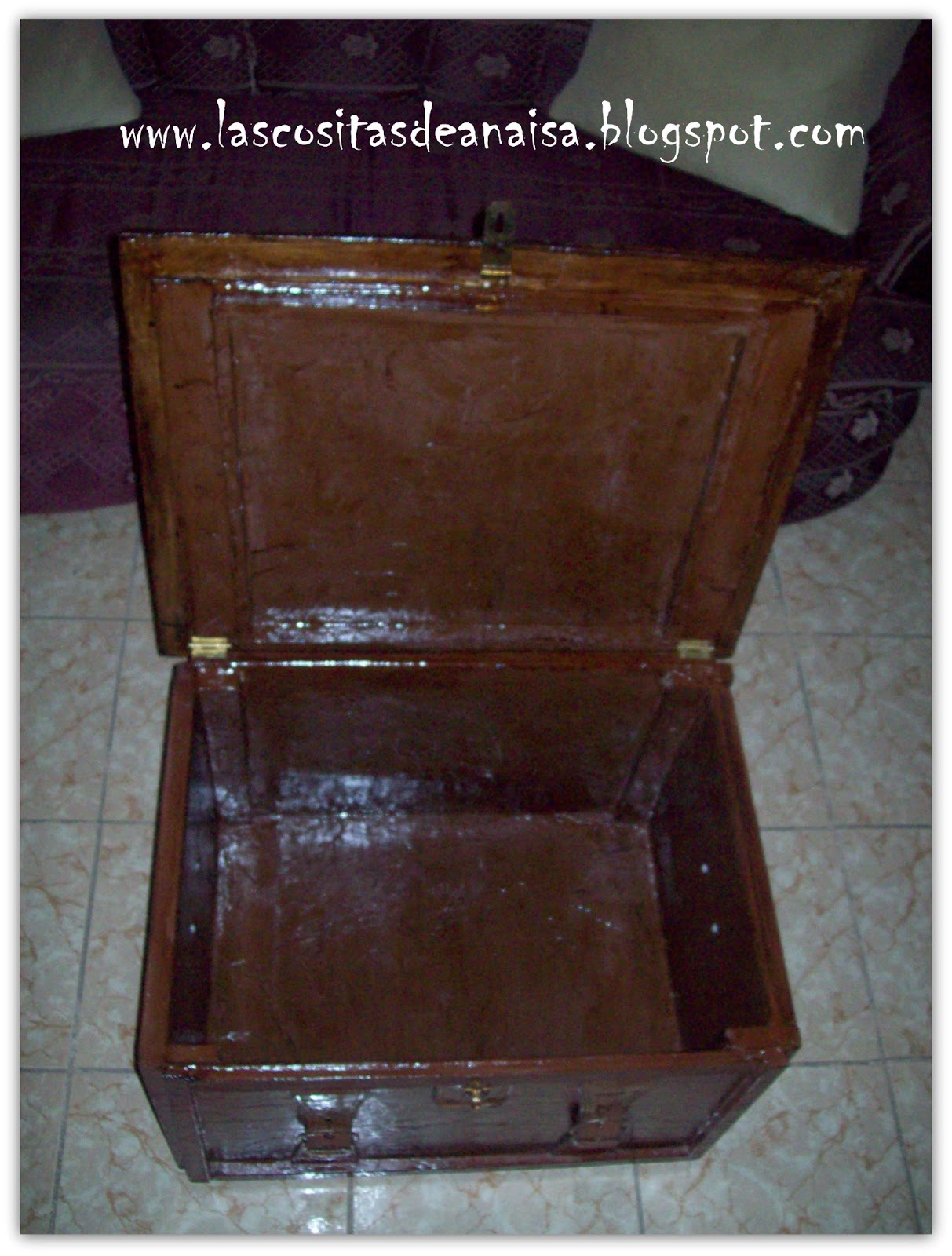 El taller de Anaisa: Baúl con caja de cartón (tutorial)