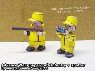Advance Wars - Yellow Comet Infantry Papercraft | Papercraft Paradise ...