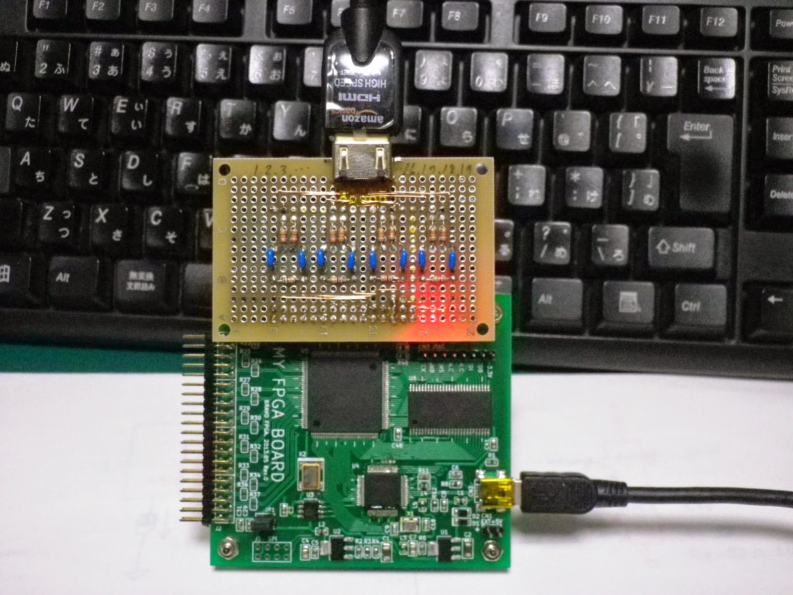 BRAVO FPGA: my_FPGA_BOARD 10 (dvi_encの実装 1）