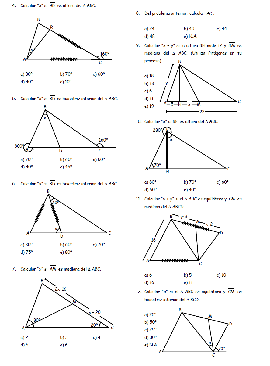 EL RINCÓN MATEMÁTICO DE POLO: LINEAS NOTABLES EN EL TRIANGULO