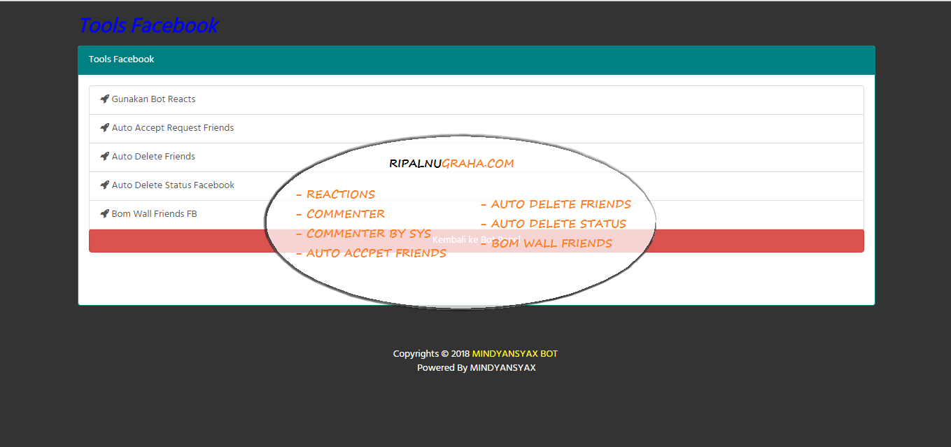 Script Bot Reactions Dan Komentar + Tools Facebook Baru Update 2018
