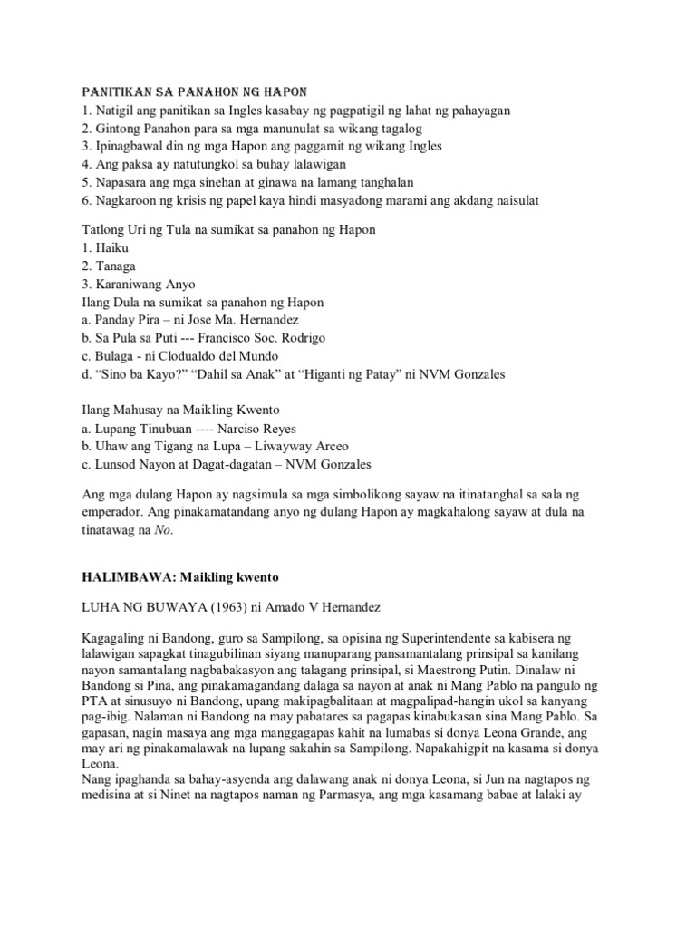 tanaga halimbawa - philippin news collections