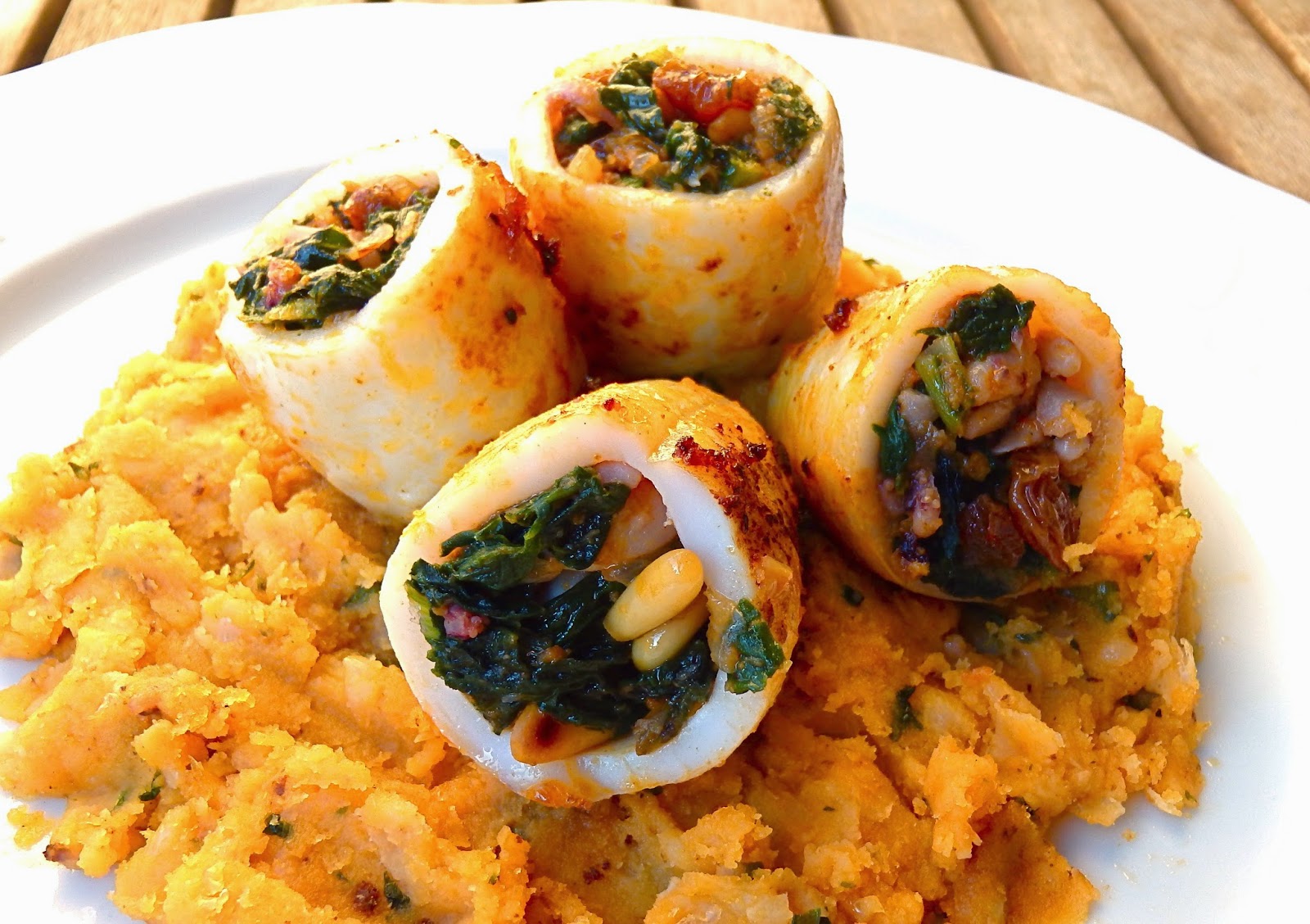 Les receptes que m'agraden: Calamares rellenos de verduras