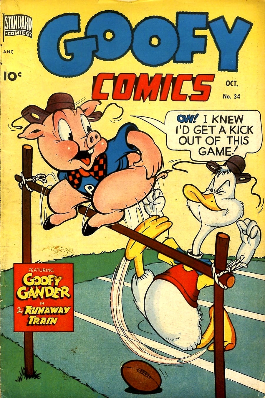 Goofy Comics #34 - Frank Frazetta art - Pencil Ink