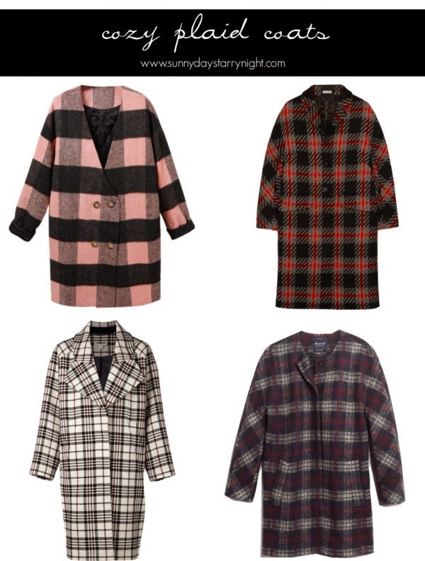 Cozy Plaid Coats |Sunny Days & Starry Nights