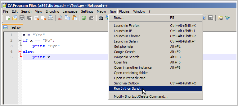 Writing and Testing Python/Jython Scripts with Notepad++ - fising mania Writing and Testing Python/Jython Scripts with Notepad++ - fising mania