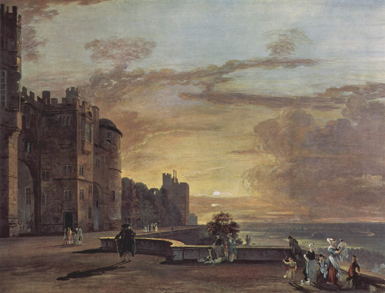 Viático de Vagamundo: Windsor castle and Park by Paul Sandby