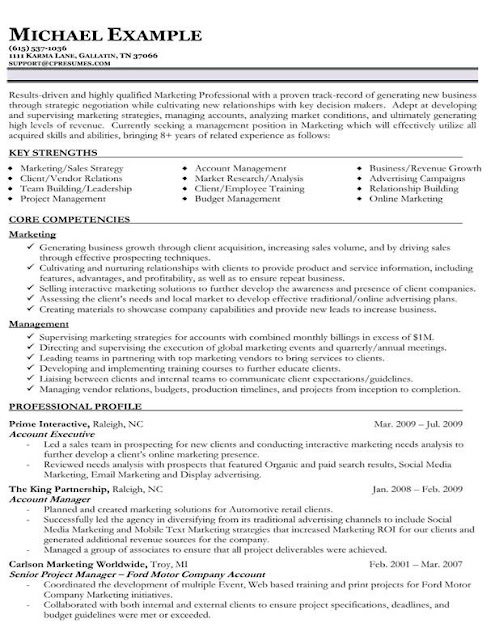 Functional Resumes Sample | Sample Resumes