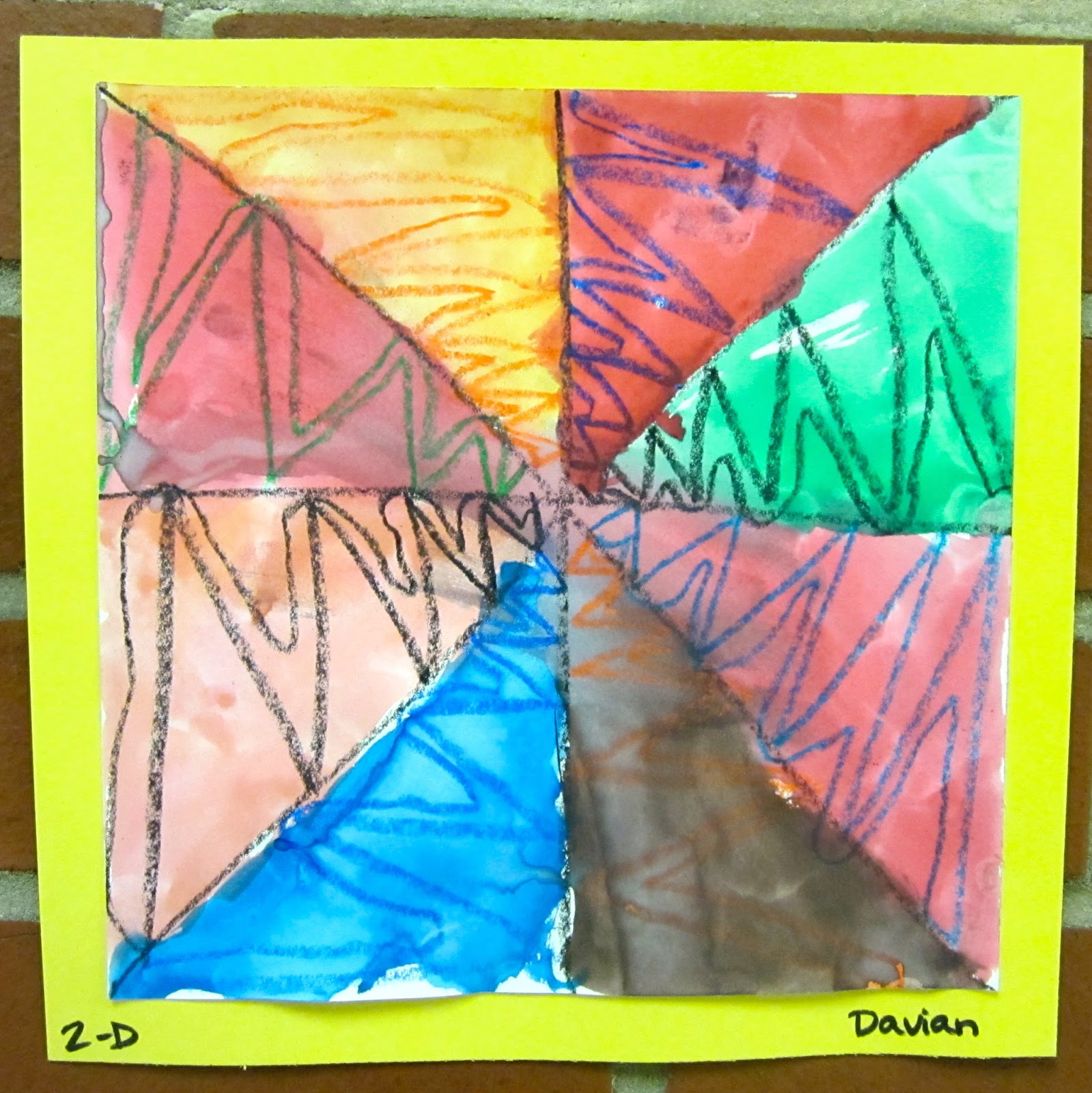 King Elementary Art Room: 2nd Grade Line Paintings