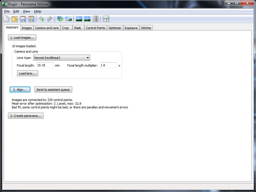Photozblog.com: Hugin Panoramic Software (Freeware Review)