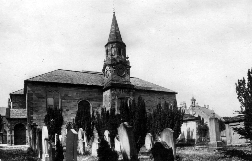 Tour Scotland: Old Photograph Parish Church Duns Scotland