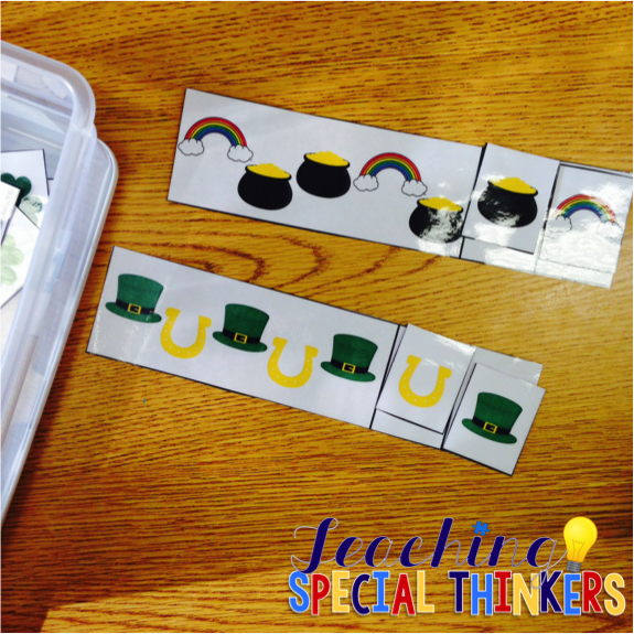 March Work Tasks for St. Patty’s Day - Teaching Special Thinkers