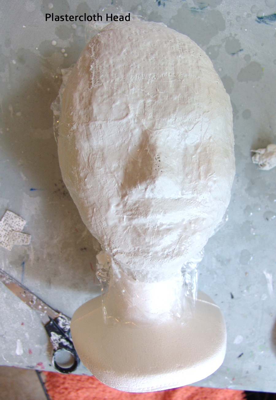 Cool Stuff Art Gallery: Plaster Cloth Mounted Mask Art Project