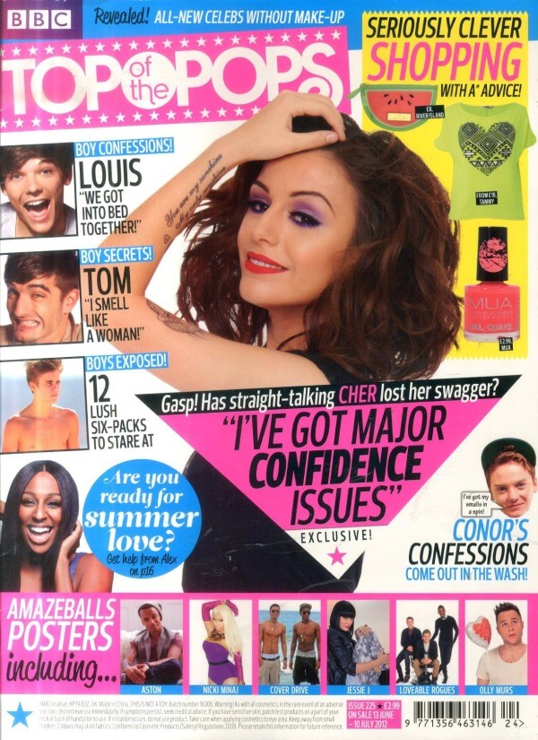 Cher Lloyd na capa da revista "Top Of The Tops" | CHER LLOYD | BLOG OFICIAL