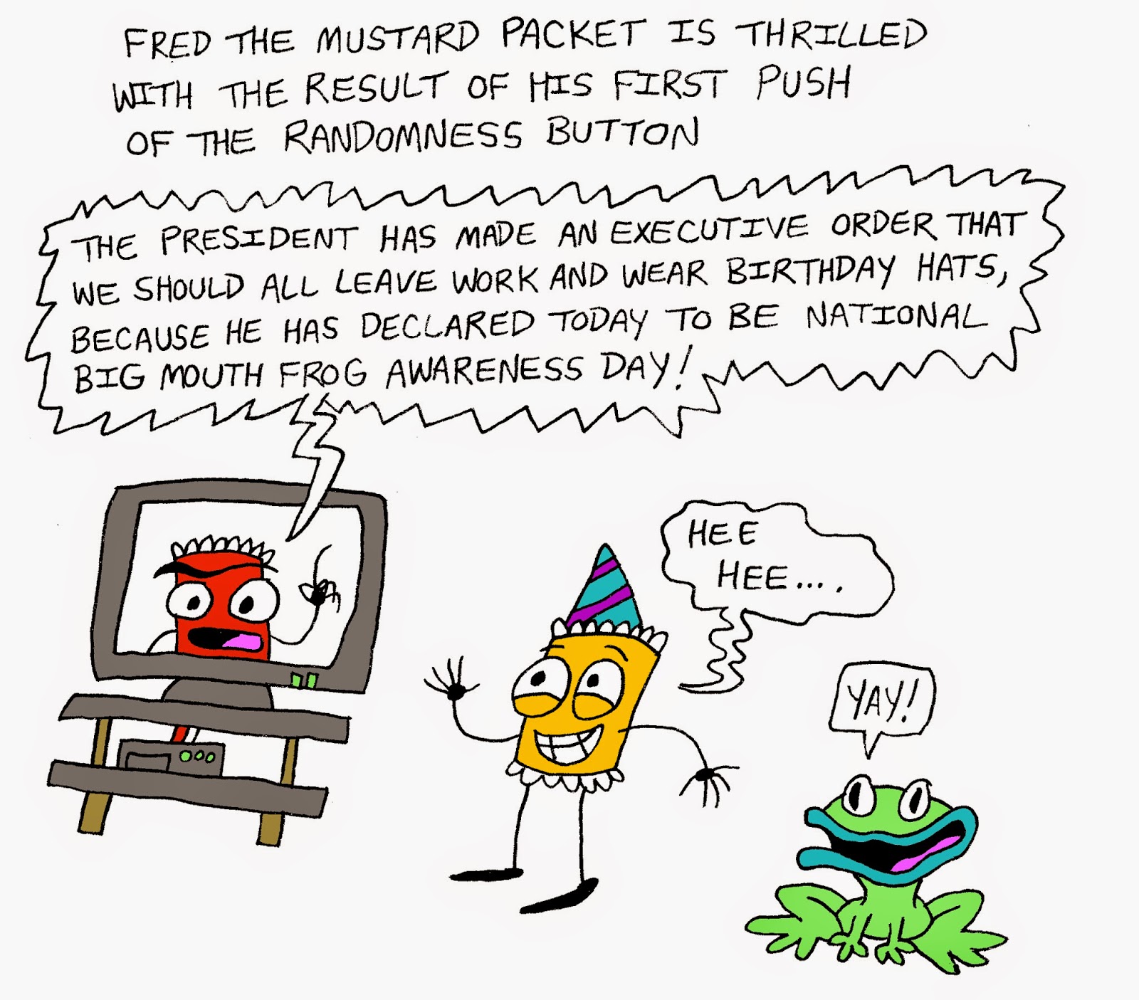 Fred the Mustard Packet: A Condimented Cartoon Character for the Ages ...