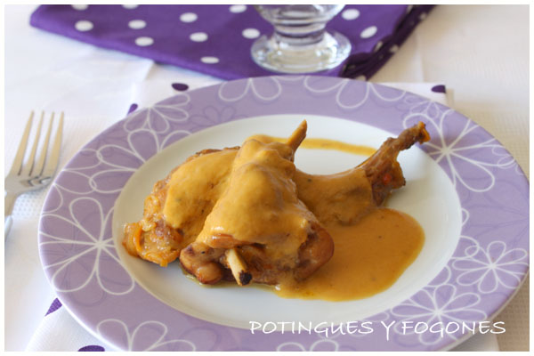 POTINGUES Y FOGONES: Conejo con salsa de naranja