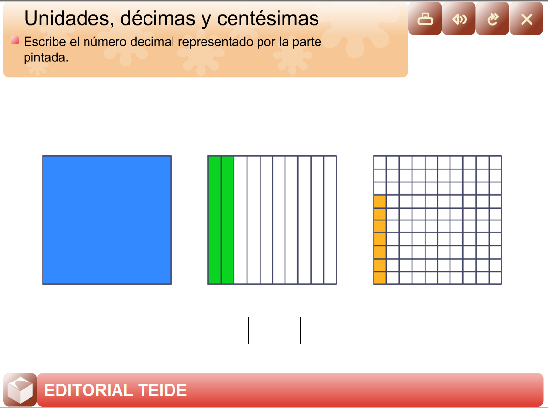 LA MINA .... 4º de PRIMARIA: UNIDADES, DÉCIMAS Y CENTÉSIMAS