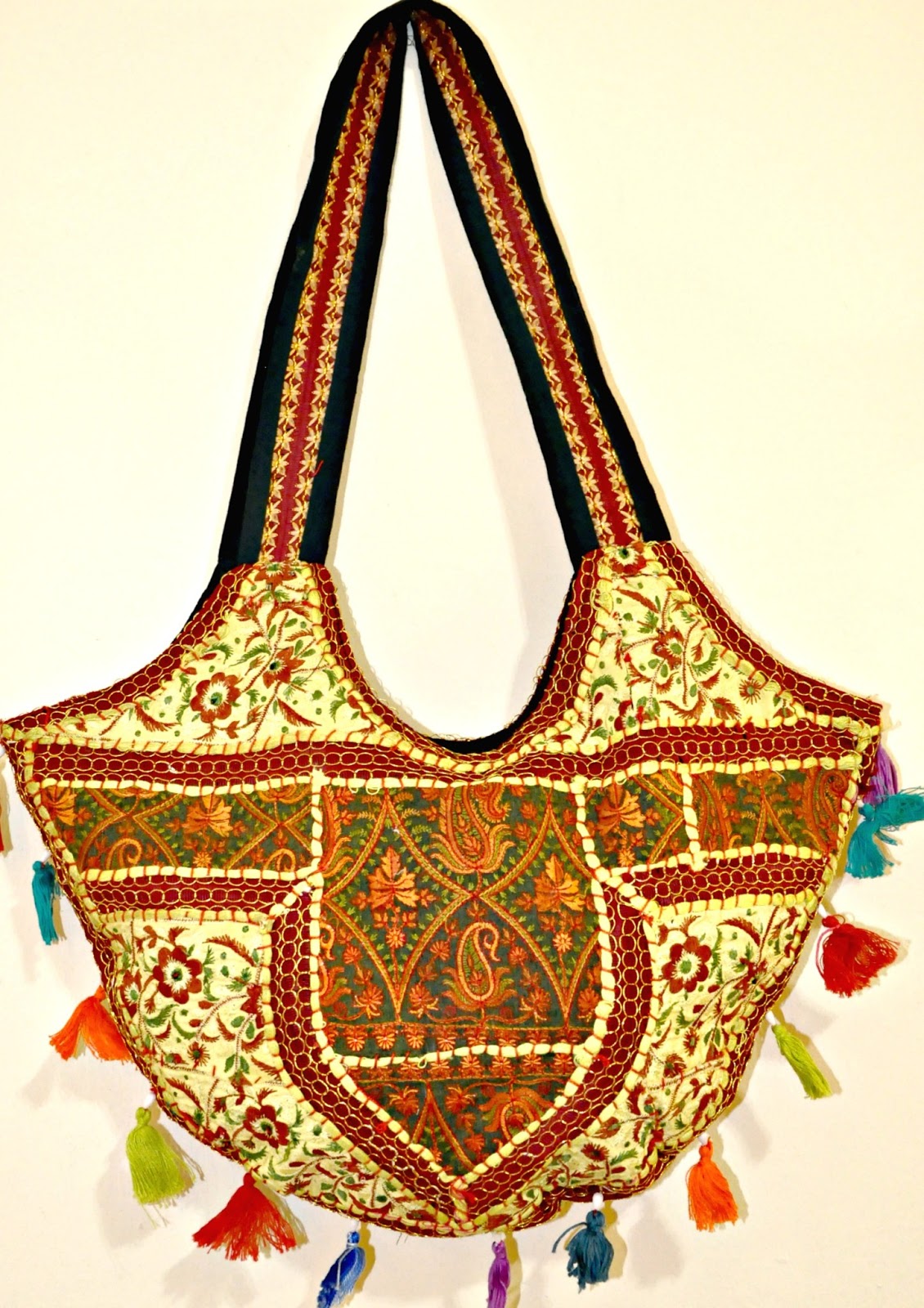 Jaipur Handloom: Handmade Tribal Mirror Indian shoulder Banajara Bag ...