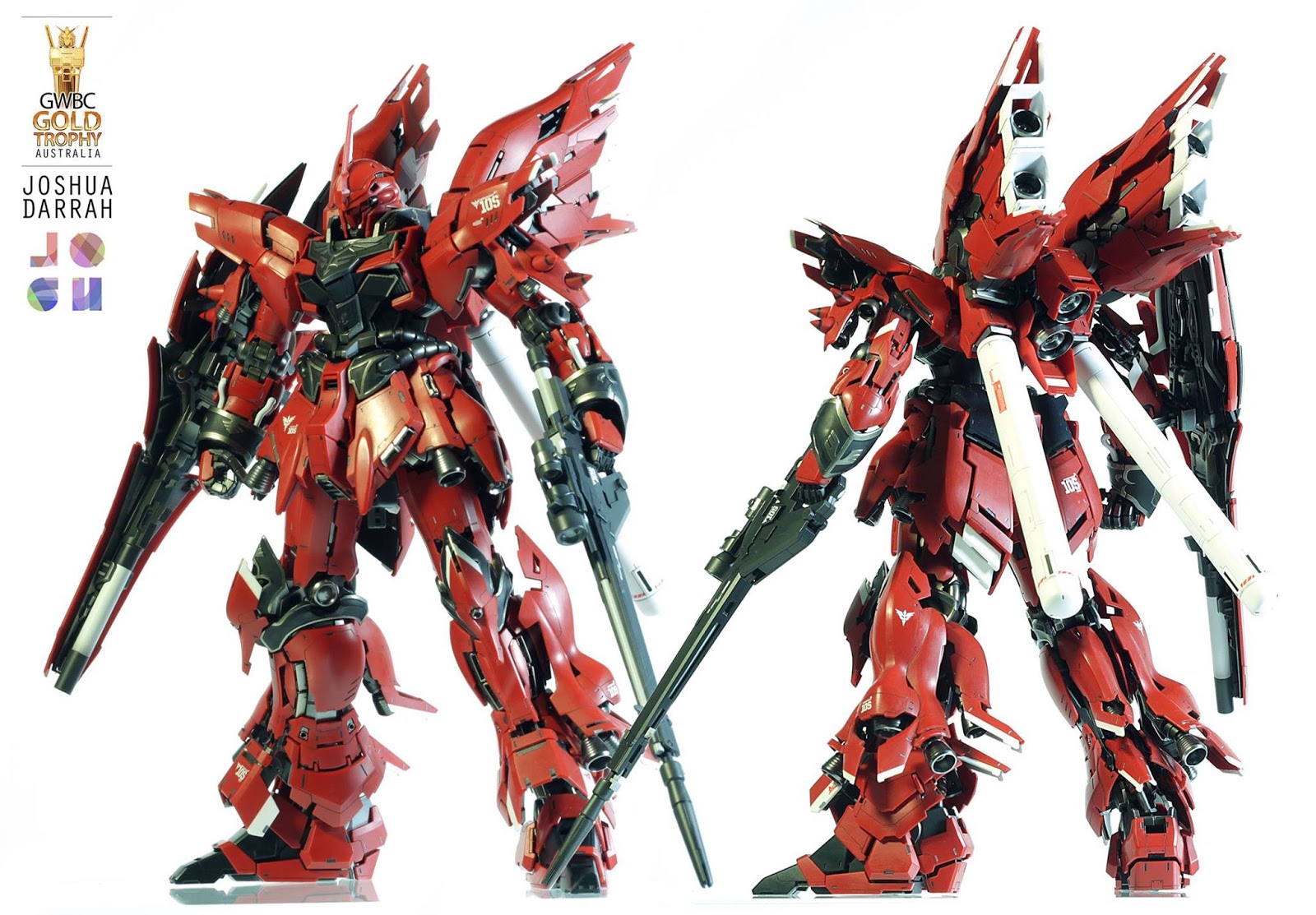 Custom Build: MG 1/100 MSN-06S Sinanju [GBWC 2015 Entry]
