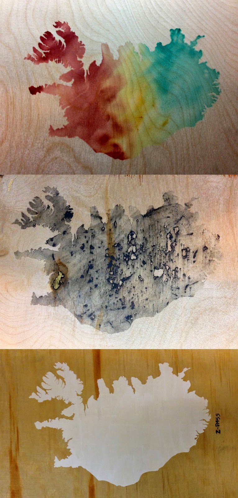 masanz larson. design: Screen Printing on Plywood