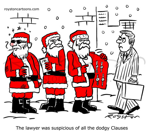 Royston Cartoons: Cartoon advent calendar:Day 6. Clause and effect