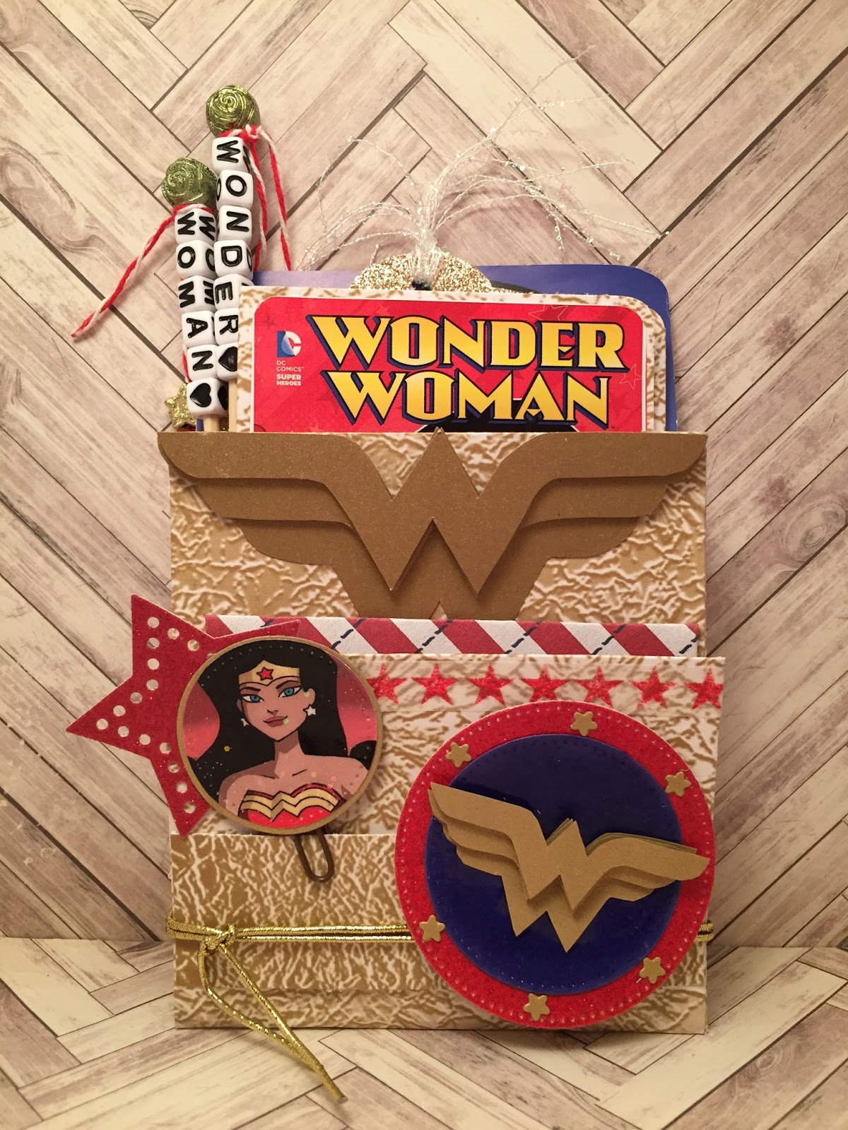 Grandma Bonnie's Place: Wonder Woman Mini Loaded Envelope