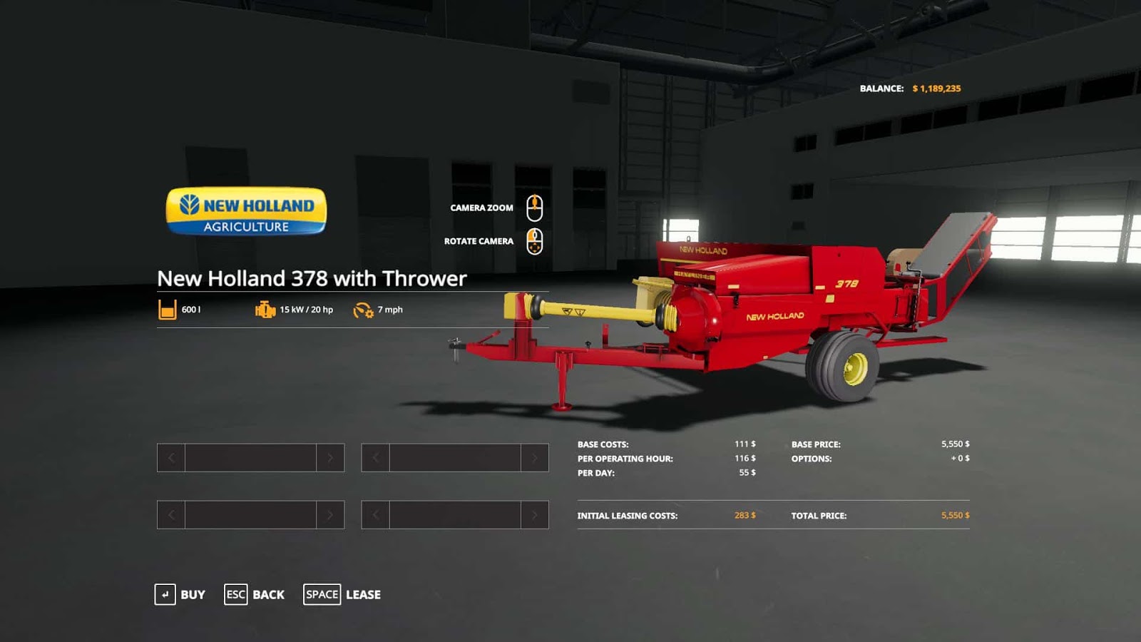 FS19 NH 378 Baler with Options v1.2 - FS 19 & 22 USA Mods Collection
