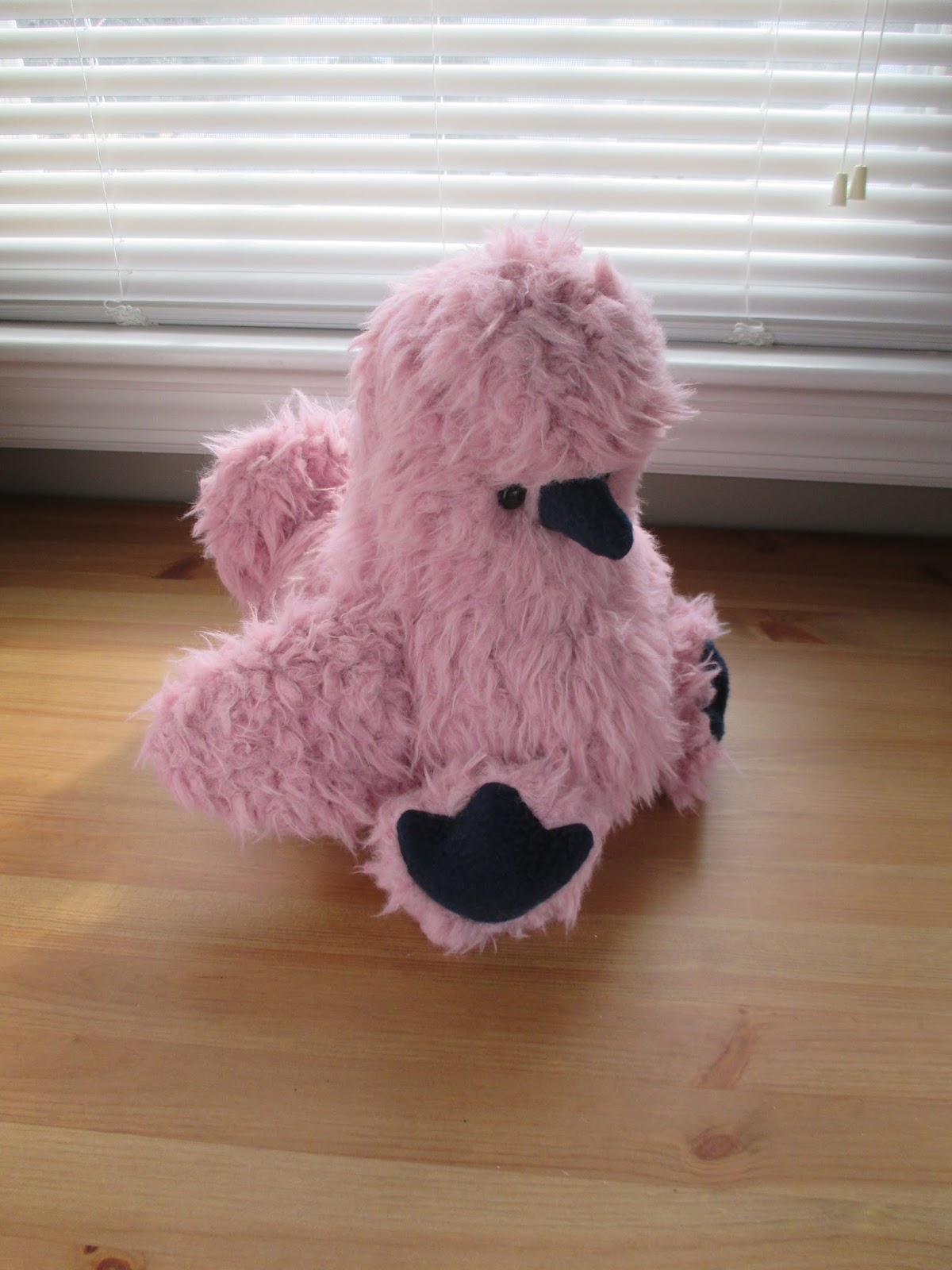 Fleece Menagerie: Pink Silkie Chicken (SOLD)