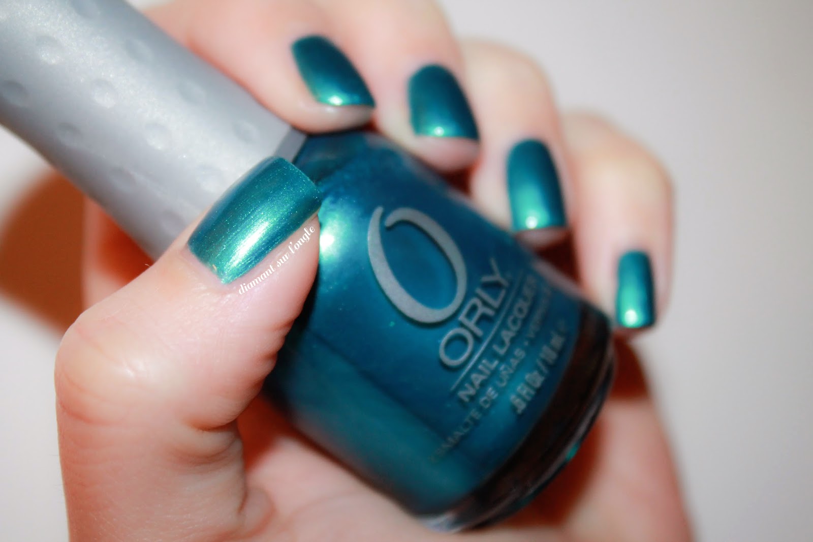 diamant sur l'ongle: ☞ It's Up To Blue by Orly