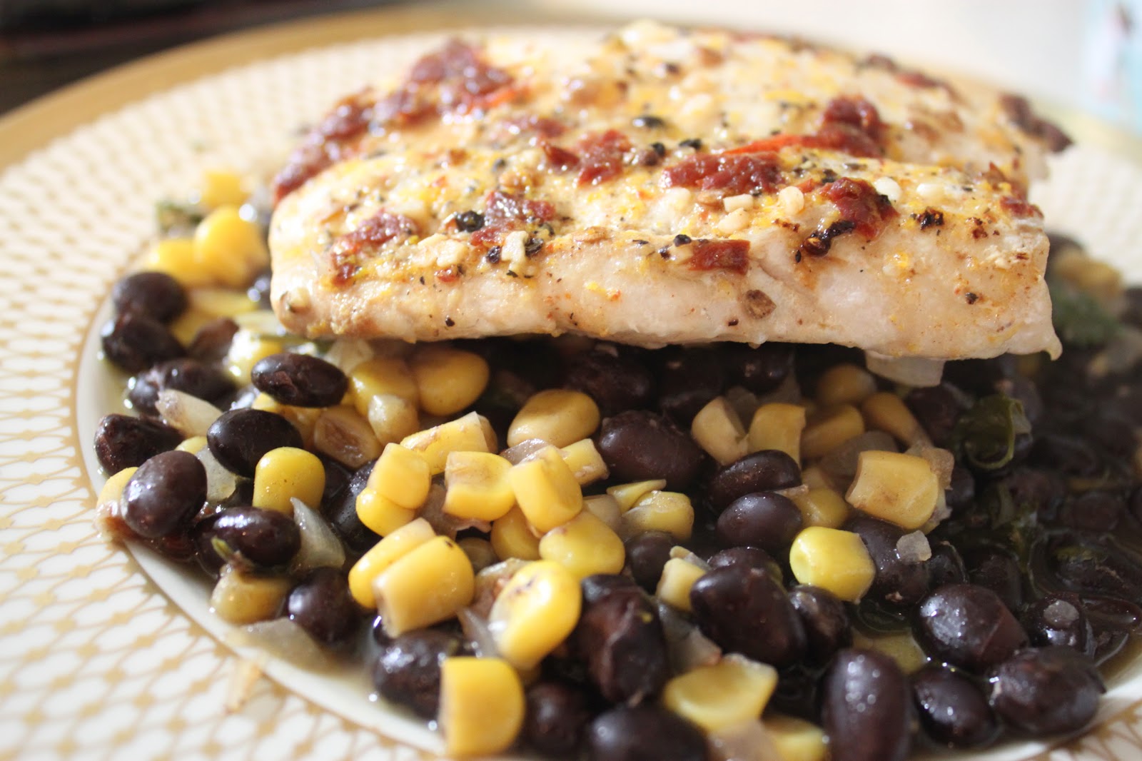 Confections from the Cody Kitchen: Foil-Baked Fish with Black Beans and ...