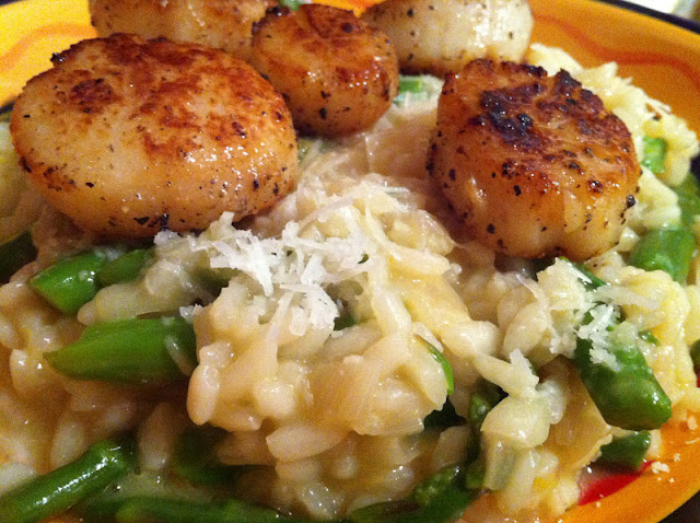 Douglas Kitchen Odyssey: Scallops with Lemon Asparagus Risotto