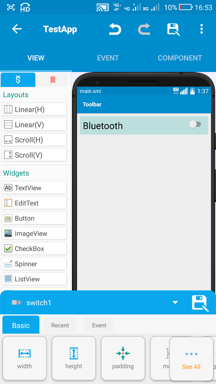 Create Bluetooth ON/OFF Switch
