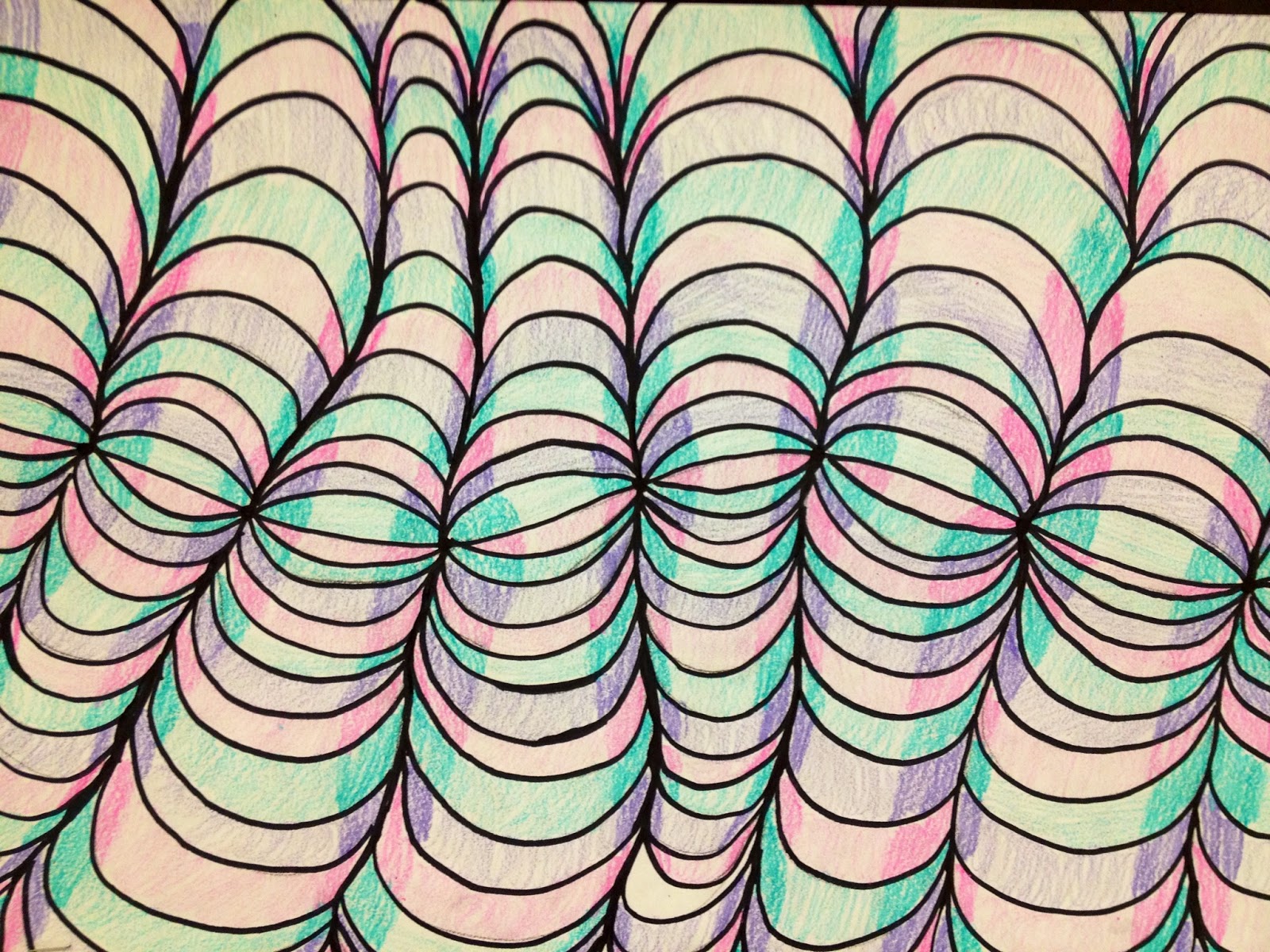 ART with Mrs. Garrett!: Op Art Drawing display
