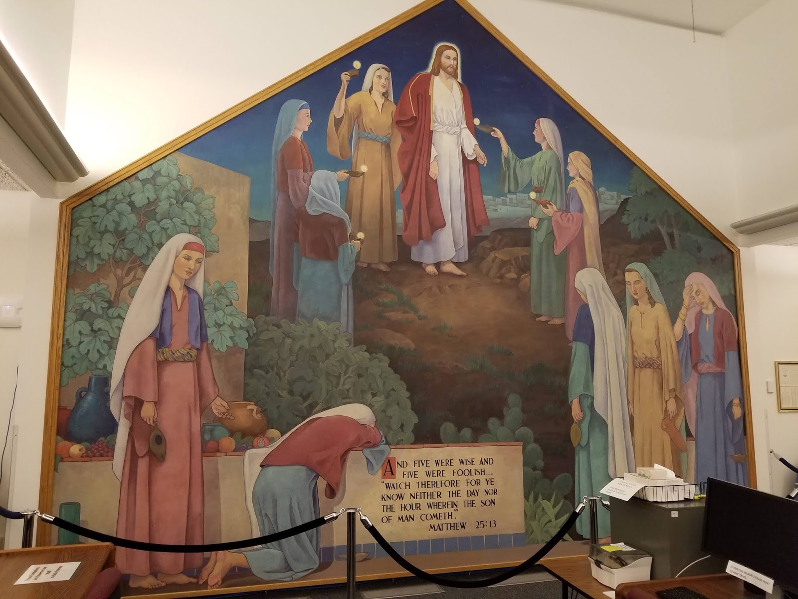 Historic LDS Architecture: Idaho Falls Fourth Ward: Interior & Mural