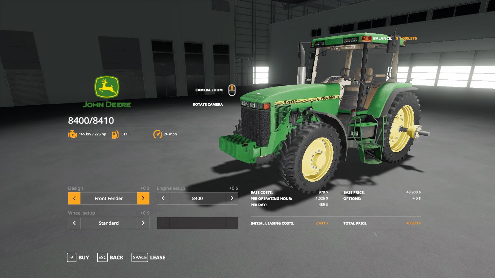 FS19 John Deere 8400 v1.1 - FS 19 & 22 USA Mods Collection