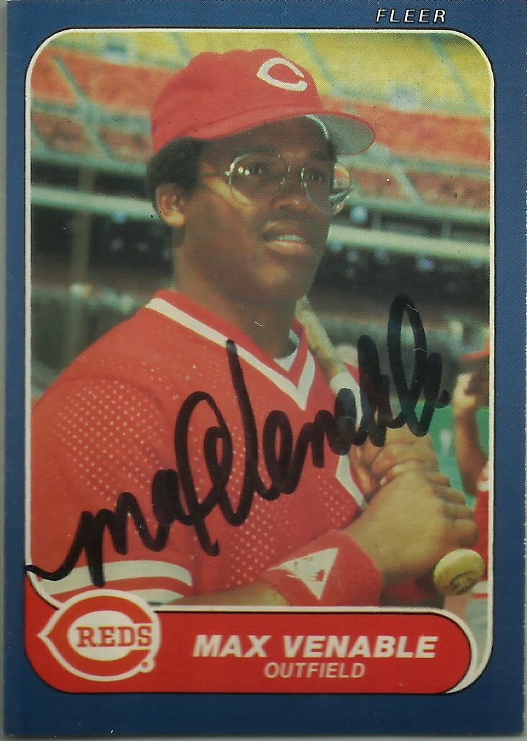 Cincinnati Reds Baseball Card Collector: TTM: Max Venable
