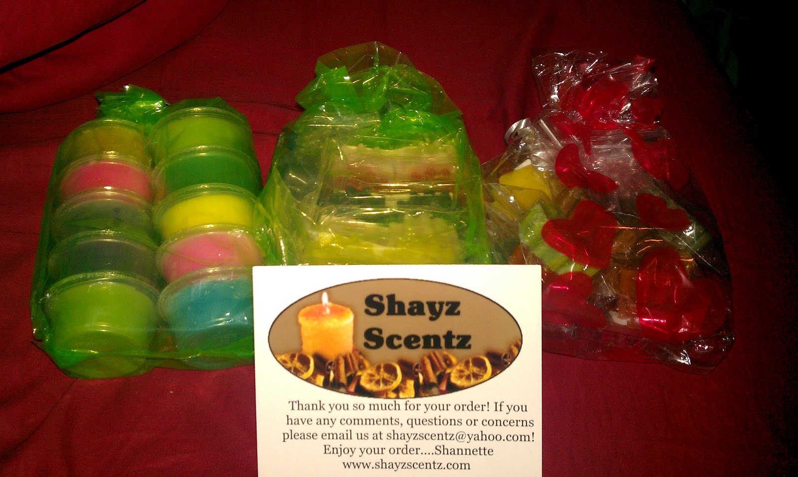 The Waxinista: Shayz Scentz Haul and Cold Review!
