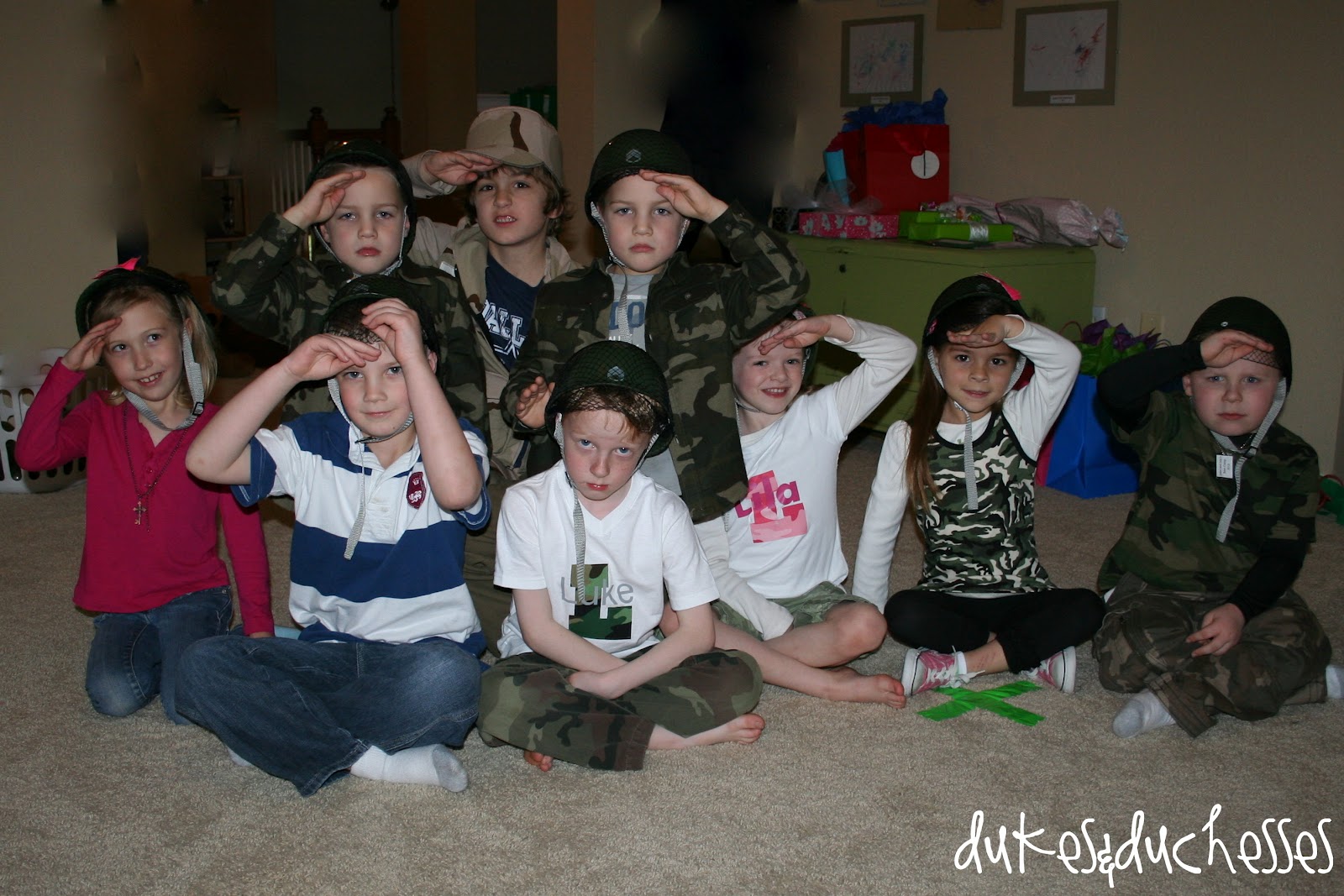 Army / Military Boot Camp Themed Boot Camp Party Idea for Kids