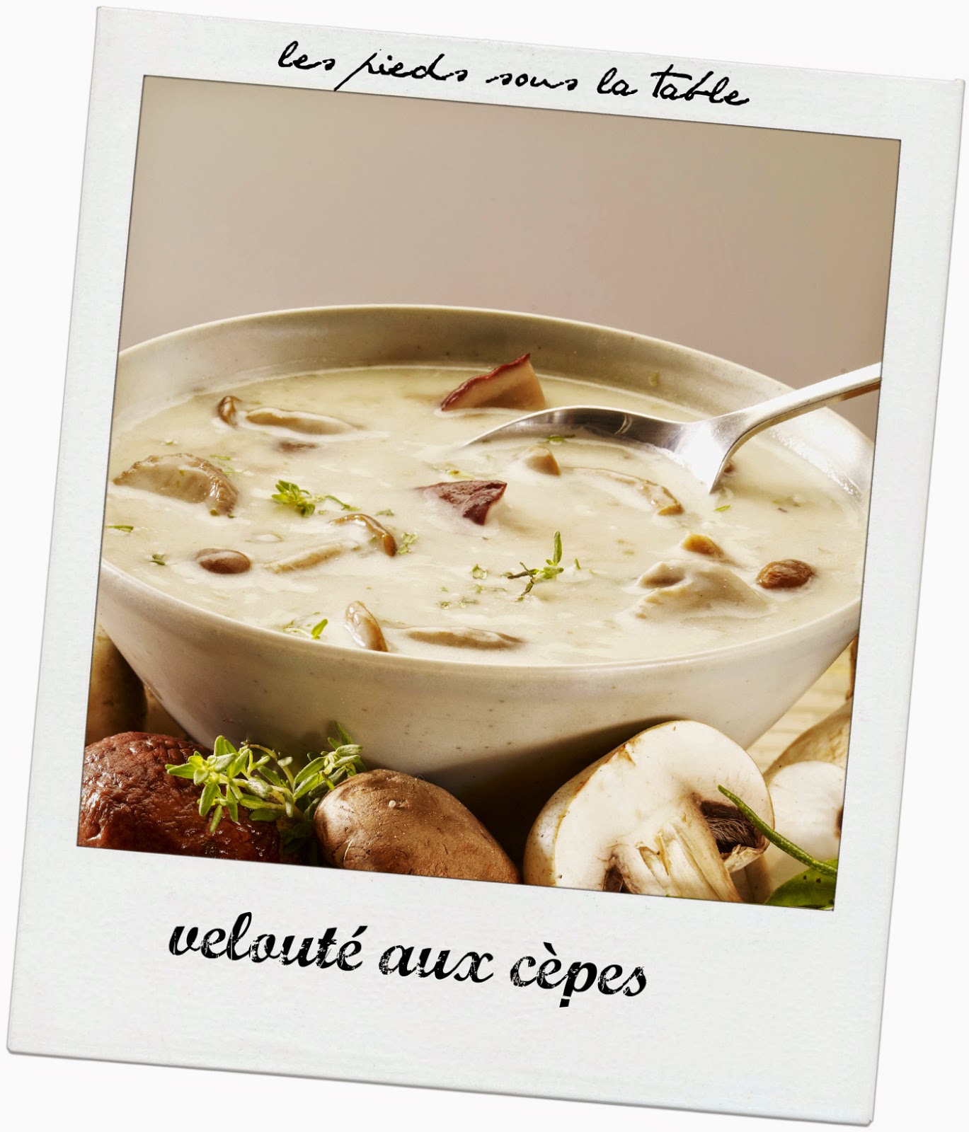 velouté aux cèpes | les pieds sous la table
