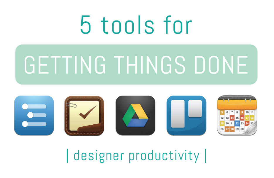 designer productivity - 5 tools for getting things done | brigette i ...