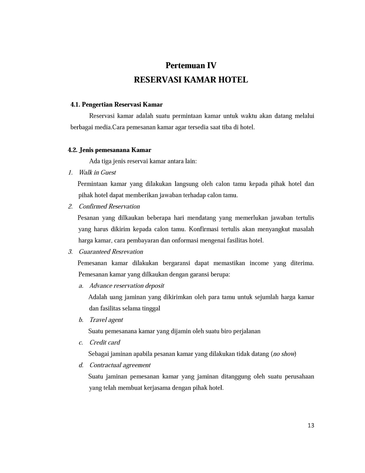 ANI WIJAYANTI: Bahan Ajar Kantor Depan Hotel