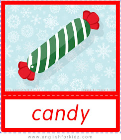 English for Kids Step by Step: Christmas Flashcards. Part 1.