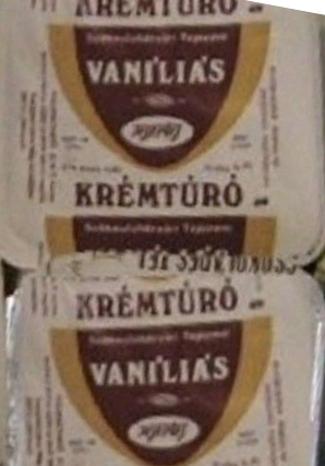 Retró vaníliás krémtúró